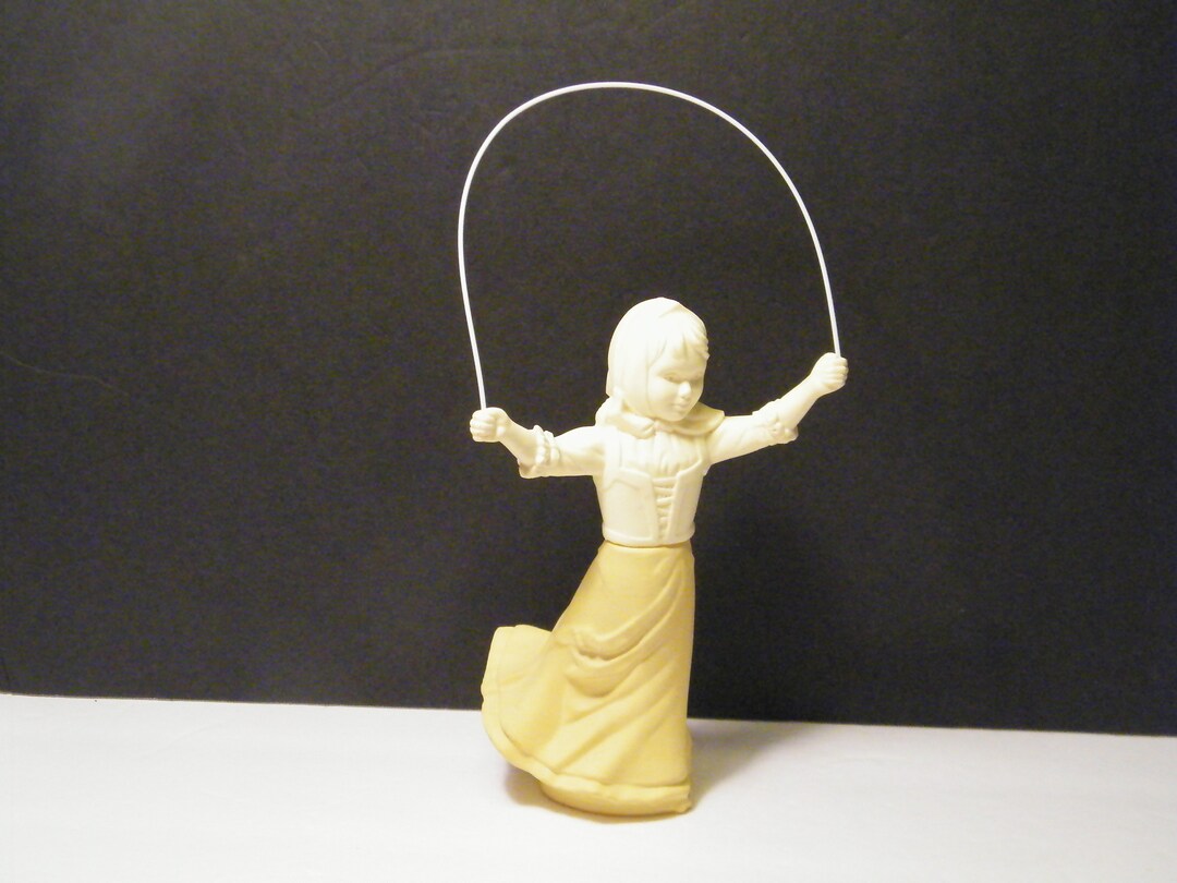 Avon Roses Roses Cologne Decanter Girl Jumping Rope, Sweet Collectible ...