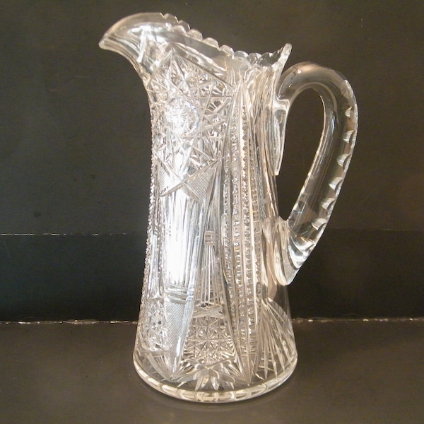 Lead Crystal Pitcher - Etsy