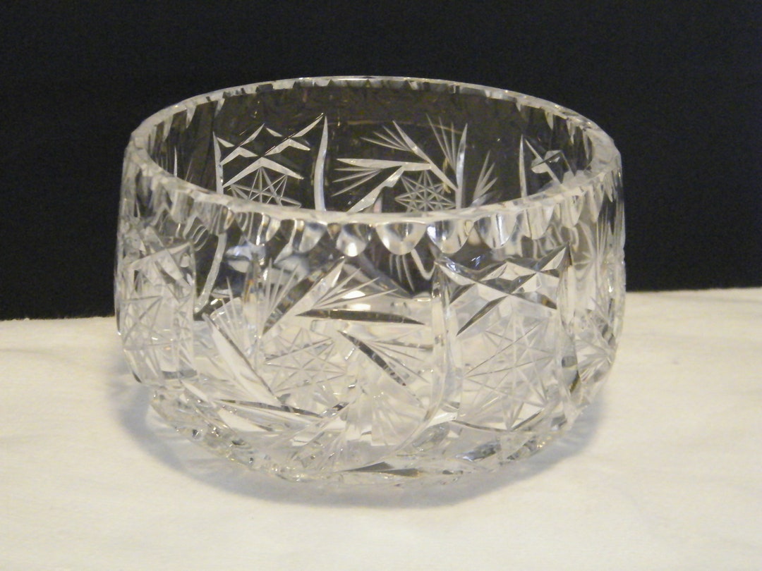 Cut Crystal Candy Bowl in Multiple Pattern, Vintage Delicate Small Bowl ...