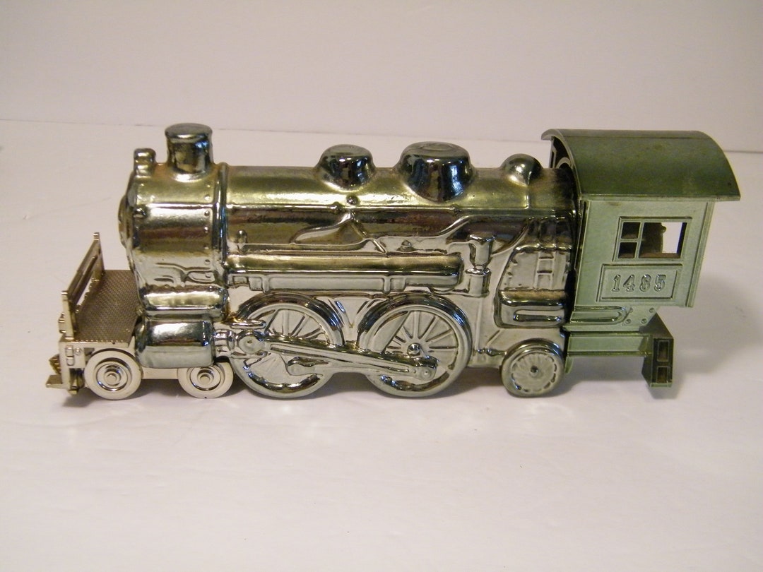 Avon Locomotive Decanter EMPTY in Silver Tone Number 1485, Vintage ...