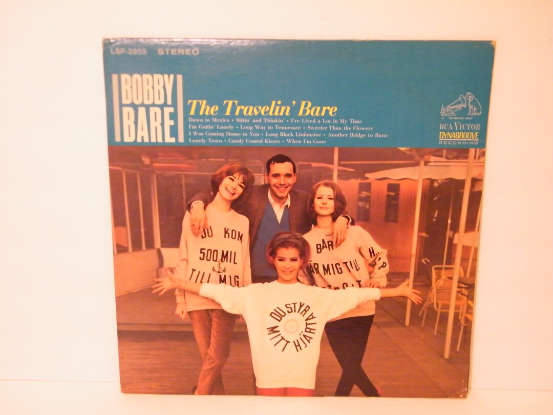 Bobby Bare the Travelin Bare Vinyl Record Album 1964 Release, Vintage ...