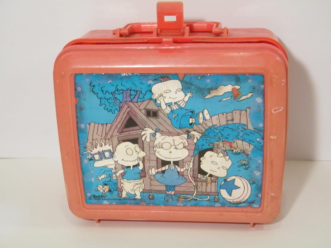 Vintage Rugrats Red Lunch Box by Aladdin, Used NO Thermos, as Found ...
