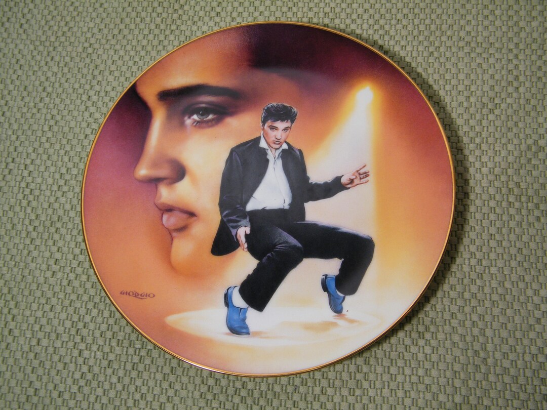 Elvis Blue Suede Shoes Collector Plate From the Hit Parade Collection ...