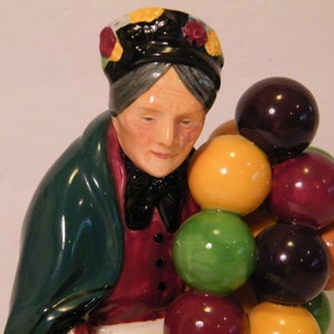The Old Balloon Seller by Royal Doulton HN 1315, Vintage Old Woman With ...