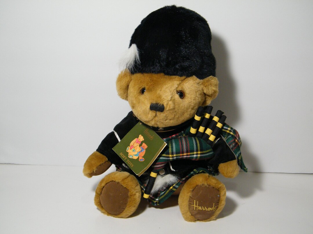 Harrods Knightsbridge Collection Piper Bear With Original Tags, Vintage ...