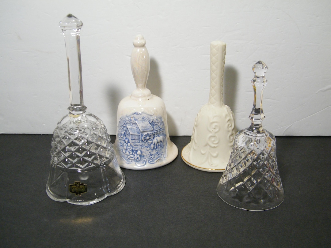 Your CHOICE of Vintage Bell in Lead Crystal or Ceramic as Shown in ...