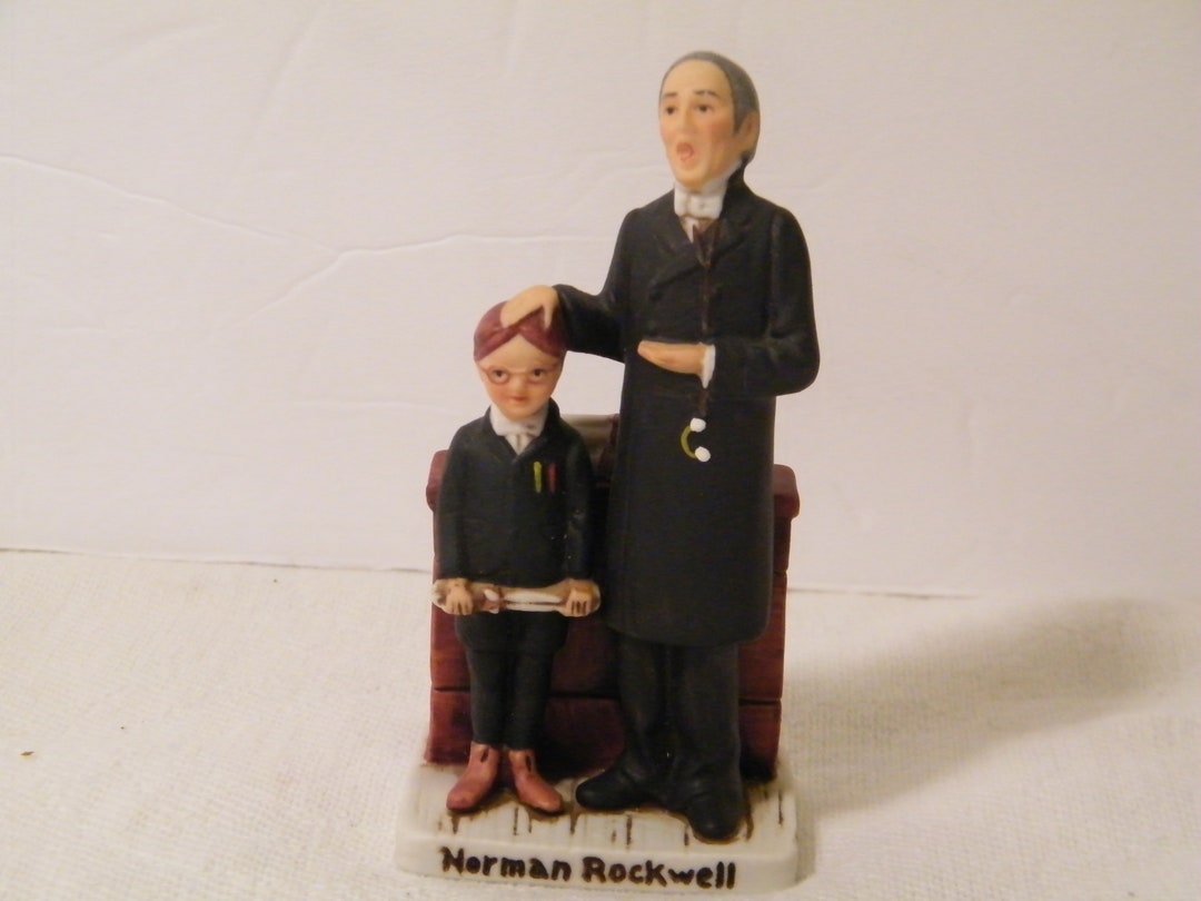 Schoolmaster Figurine by Norman Rockwell Collectible New in Box ...