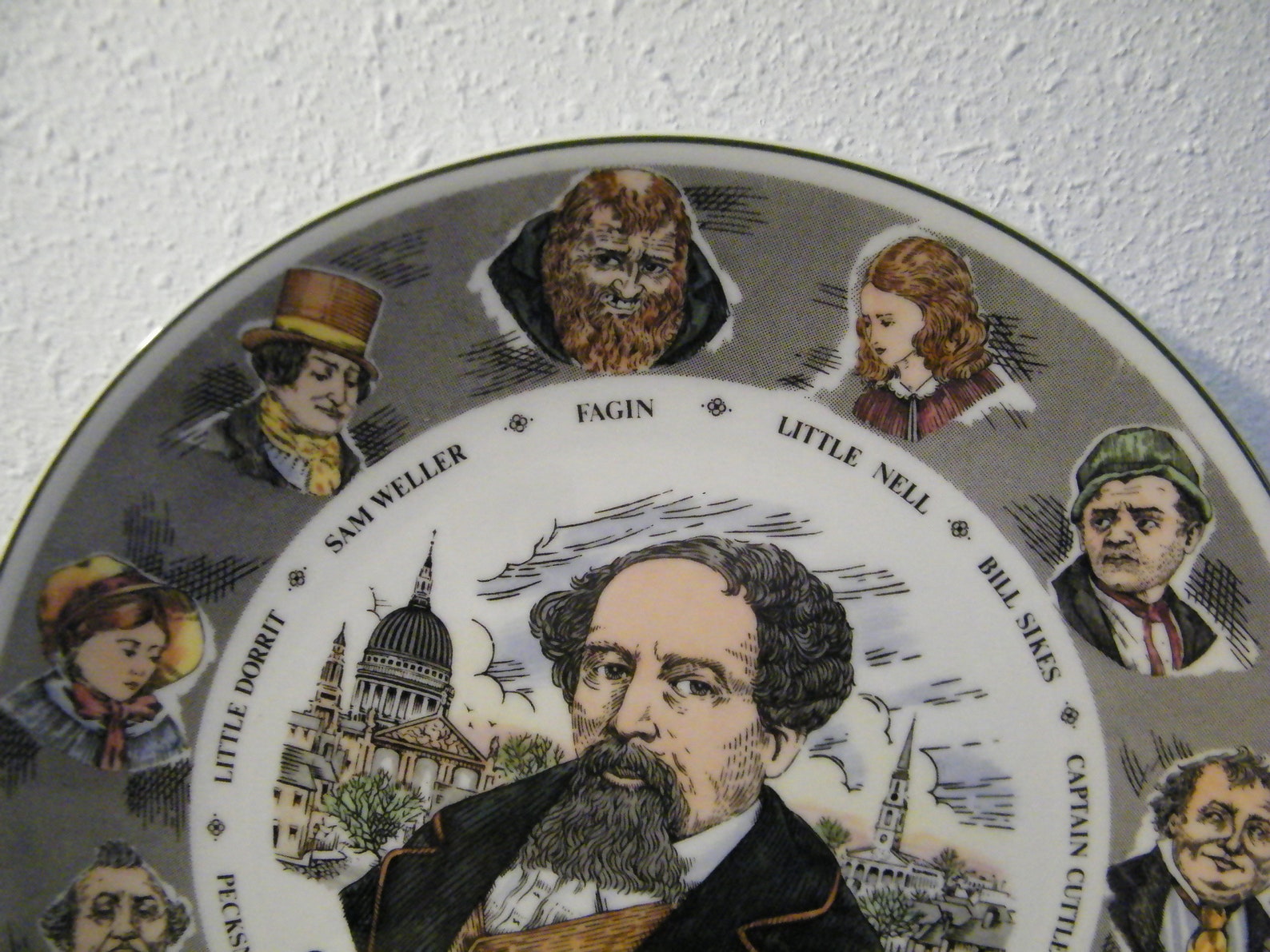 Charles Dickens and Characters Plate by Royal Doulton English China ...