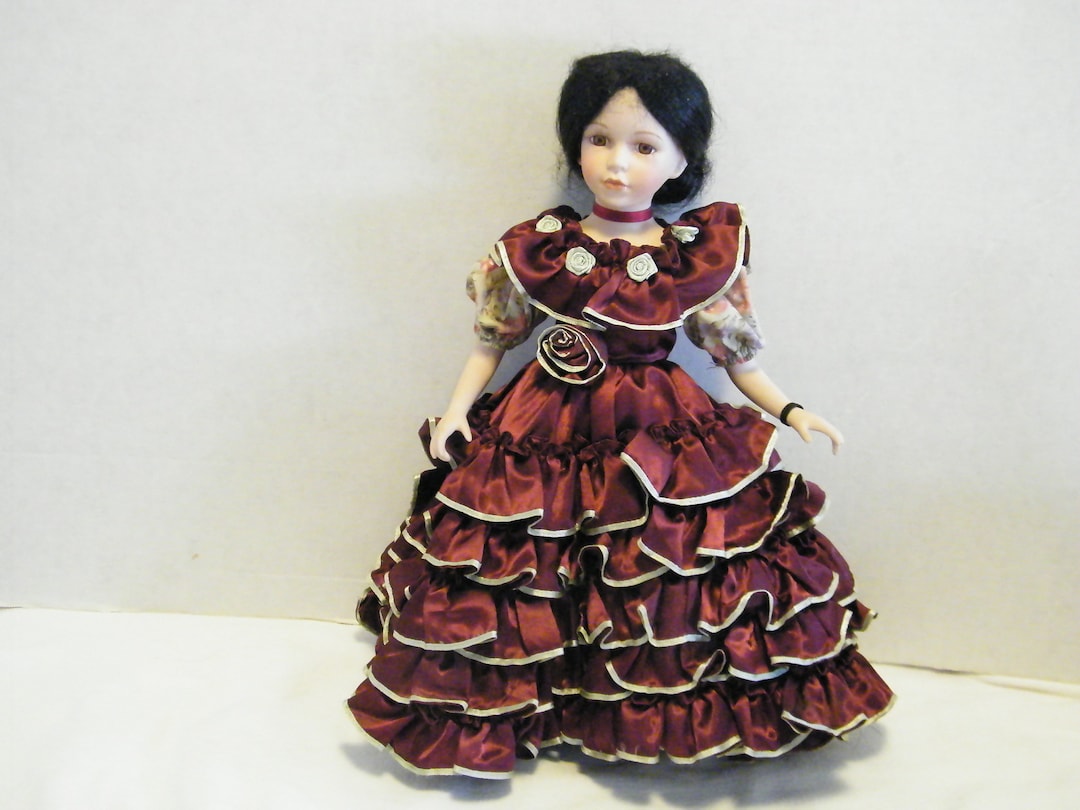 Vintage Porcelain Doll From Emerald Doll Collection Rosita 17 Inch Tall ...