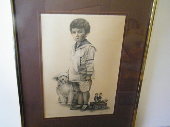 Robert Gentry Original Drawing Little Sailor Numbered 12 of - Etsy