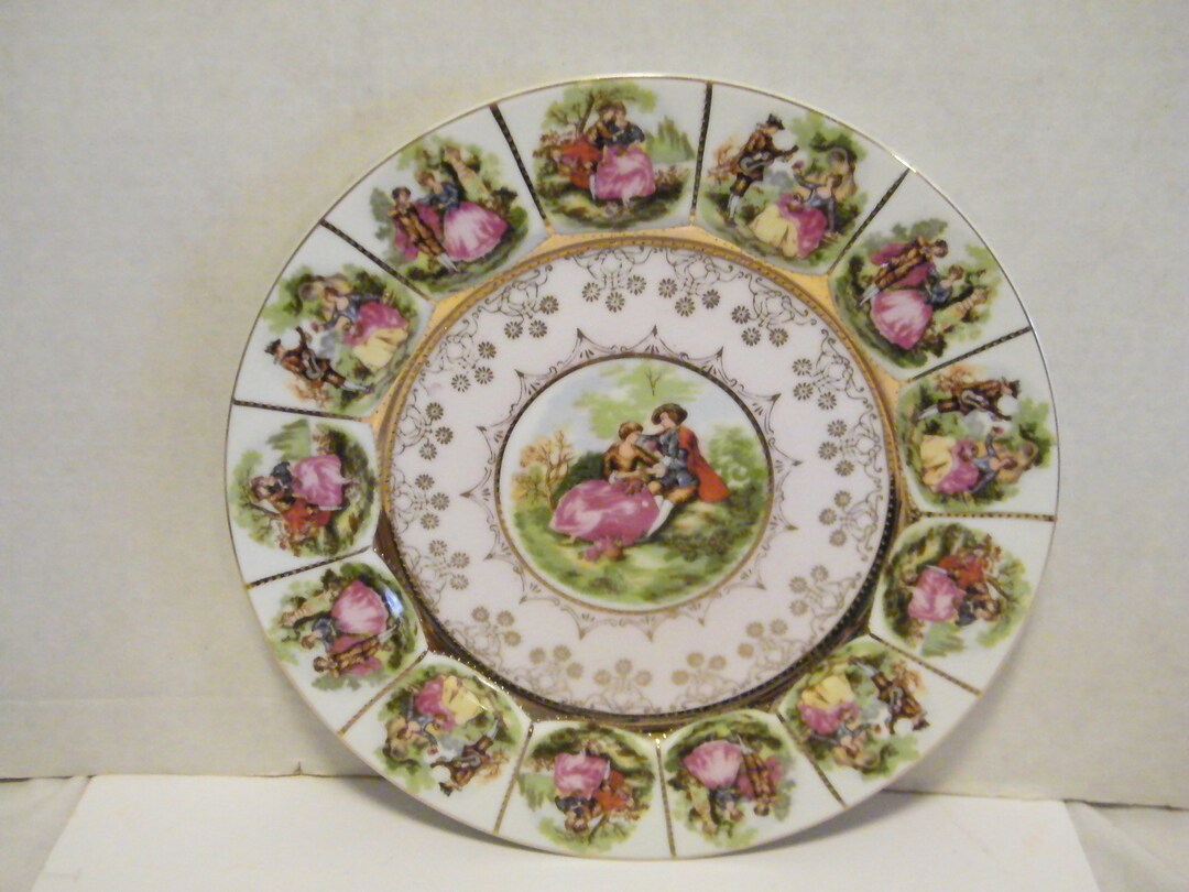 Royal Vienna Romantic Cake Plate or Serving Platter, Vintage Romantic ...