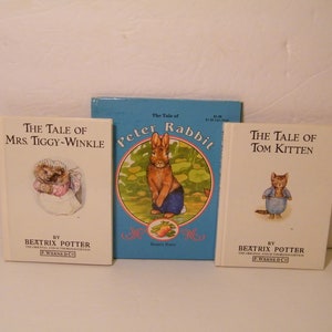 3 Beatrix Potter Childrens Books, Lot of Vintage Storybooks, Mrs Tiggy ...