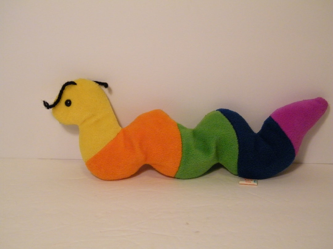 Ty Beanie INCH the Colorful Worm Plush 11 Inches Long, Vintage ...