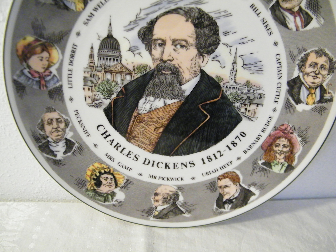 Charles Dickens and Characters Plate by Royal Doulton English China ...