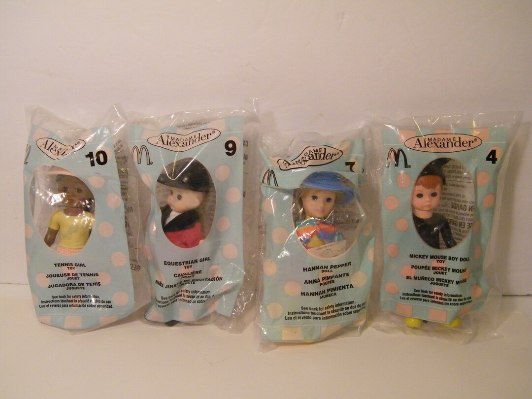 4 Madame Alexander Mini Dolls Made for Mcdonalds, Vintage New in ...