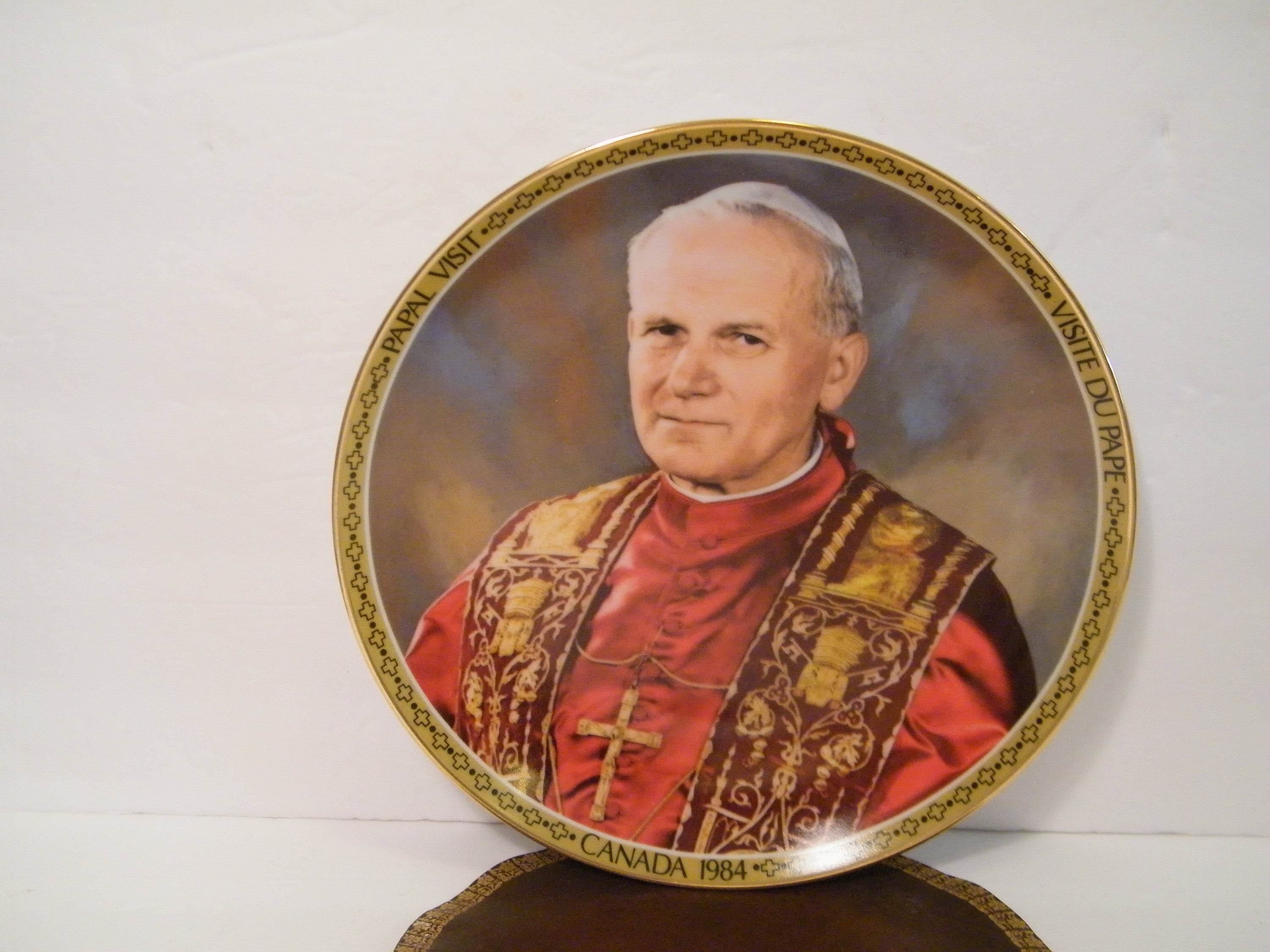Pope John Paul II 1994 Papal Visit to Canada Collector Plate, Vintage 8 ...