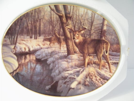Woodland Tranquility Winters Calm Collector Plate Vintage - Etsy
