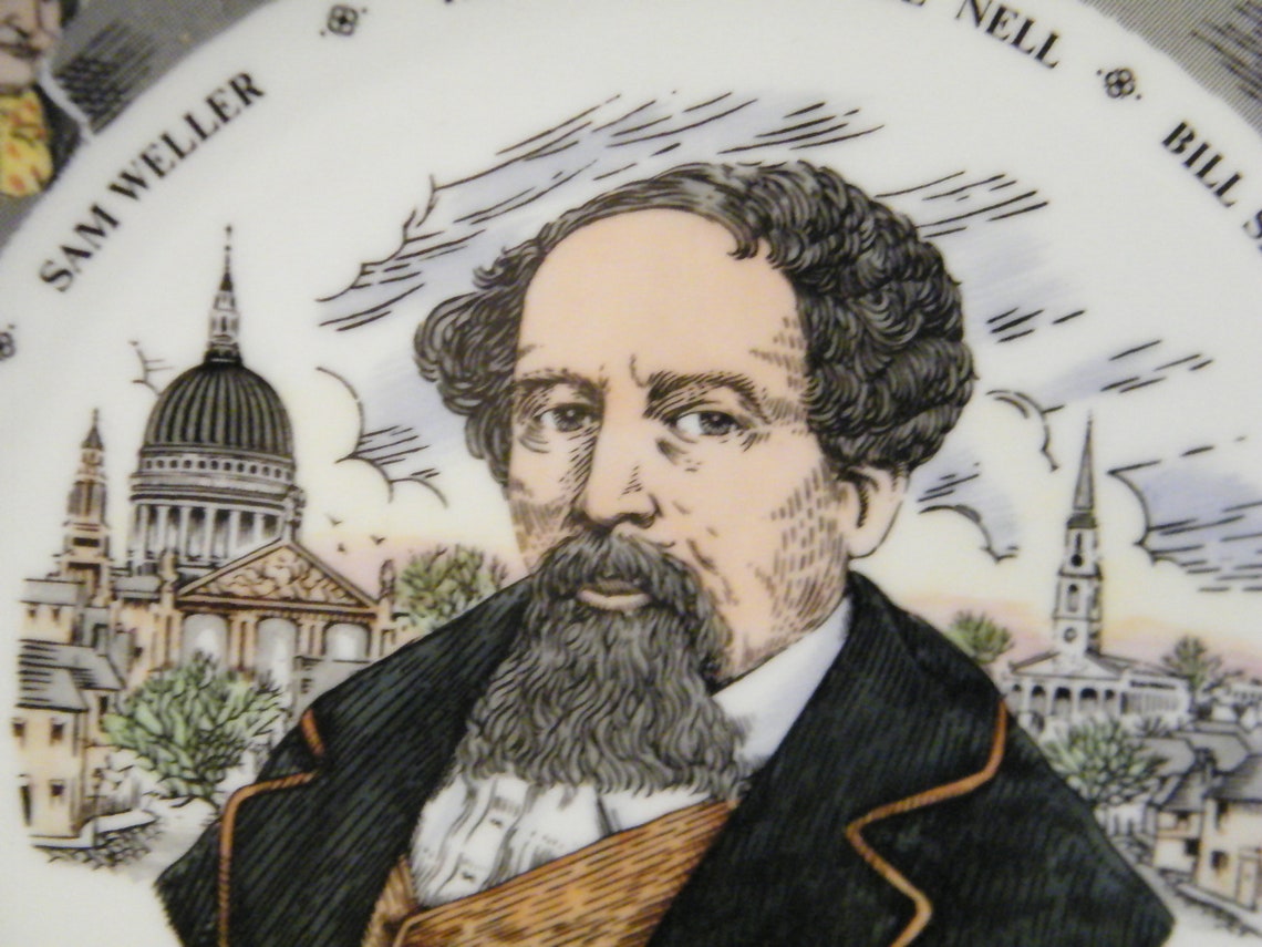 Charles Dickens and Characters Plate by Royal Doulton English China ...