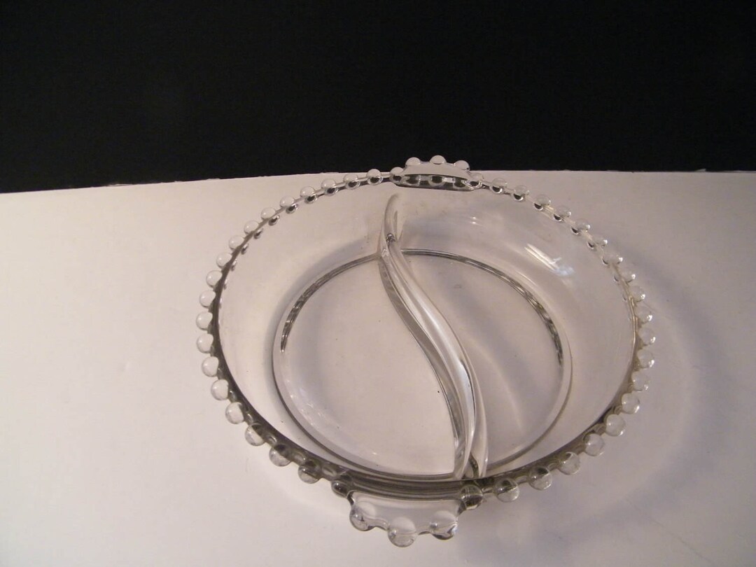 Candlewick Divided Relish Dish, Vintage Imperial Glass 6 Inch Candy ...