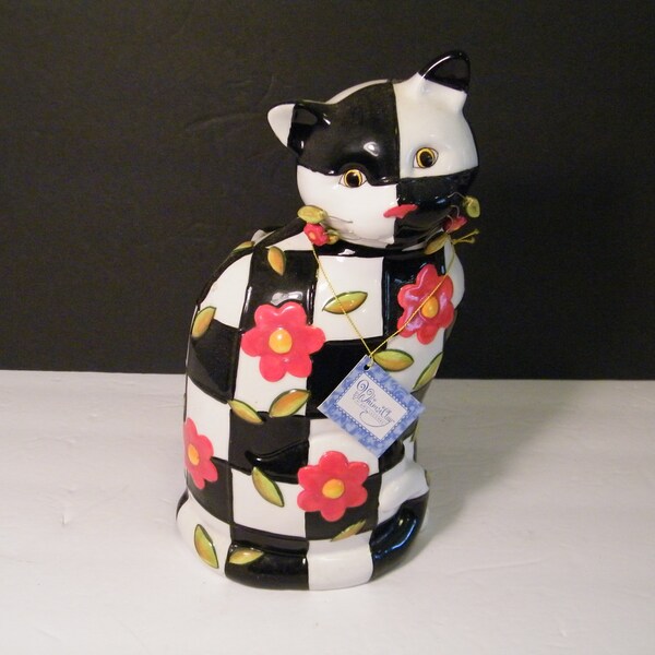 Checkerboard Cat - Etsy
