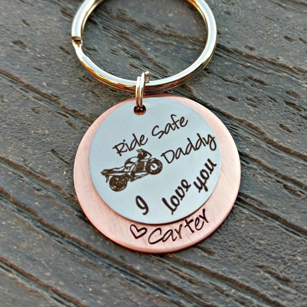 Motorcycle Keychain - Etsy