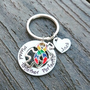 Autism Mom Keychain - Autism Keychain - Autism Awareness Keychain ...