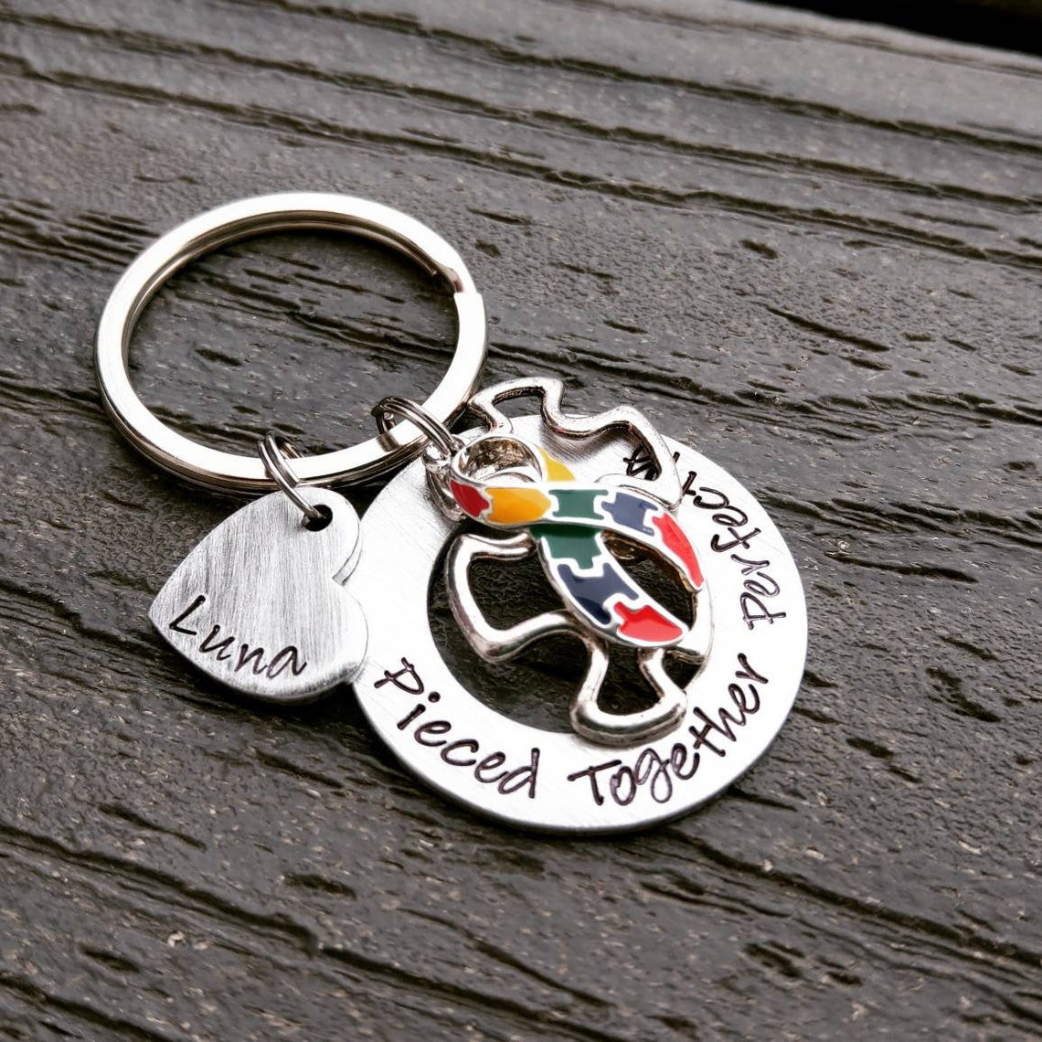 Autism Mom Keychain Autism Keychain Autism Awareness | Etsy