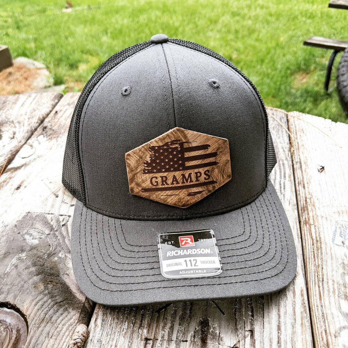 Dad Hat - Grandpa Hat - Custom Richardson Hat - American Hat - Travel ...