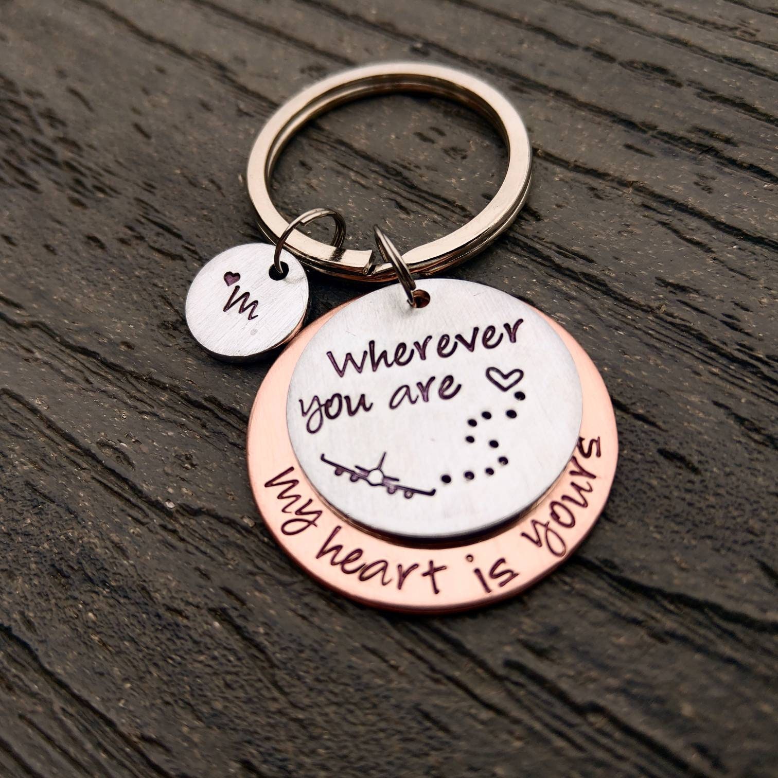 Pilot Keychain Flight Attendant Pilot Wife Fly Safe | Etsy