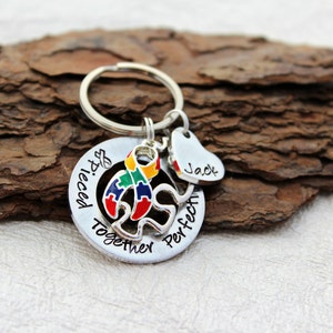 Autism Mom Keychain - Autism Keychain - Autism Awareness Keychain ...