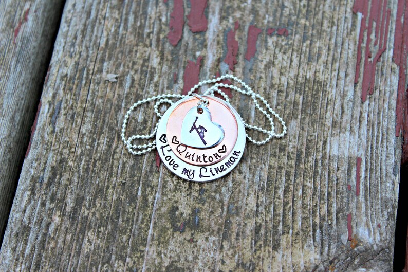 Love My Lineman Necklace - Journeyman Lineman - Lineman Necklace ...