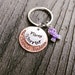 Fibromyalgia Keychain Fibro Warrior Keychain Purple Ribbon Keychian ...