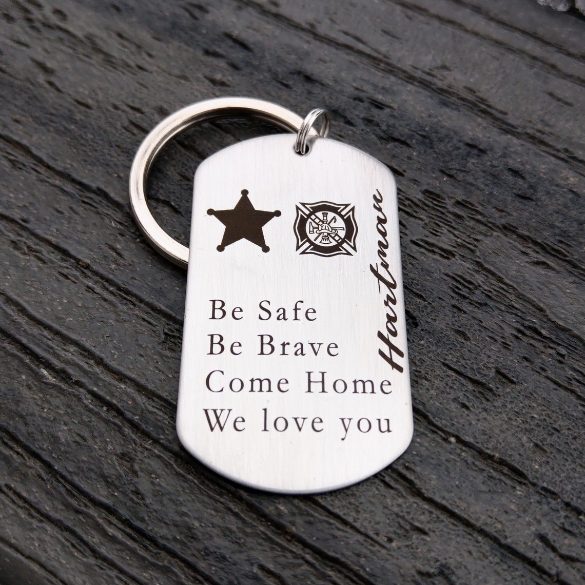 Firefighter Keychain Firefighter Gift Firefighter Wife | Etsy