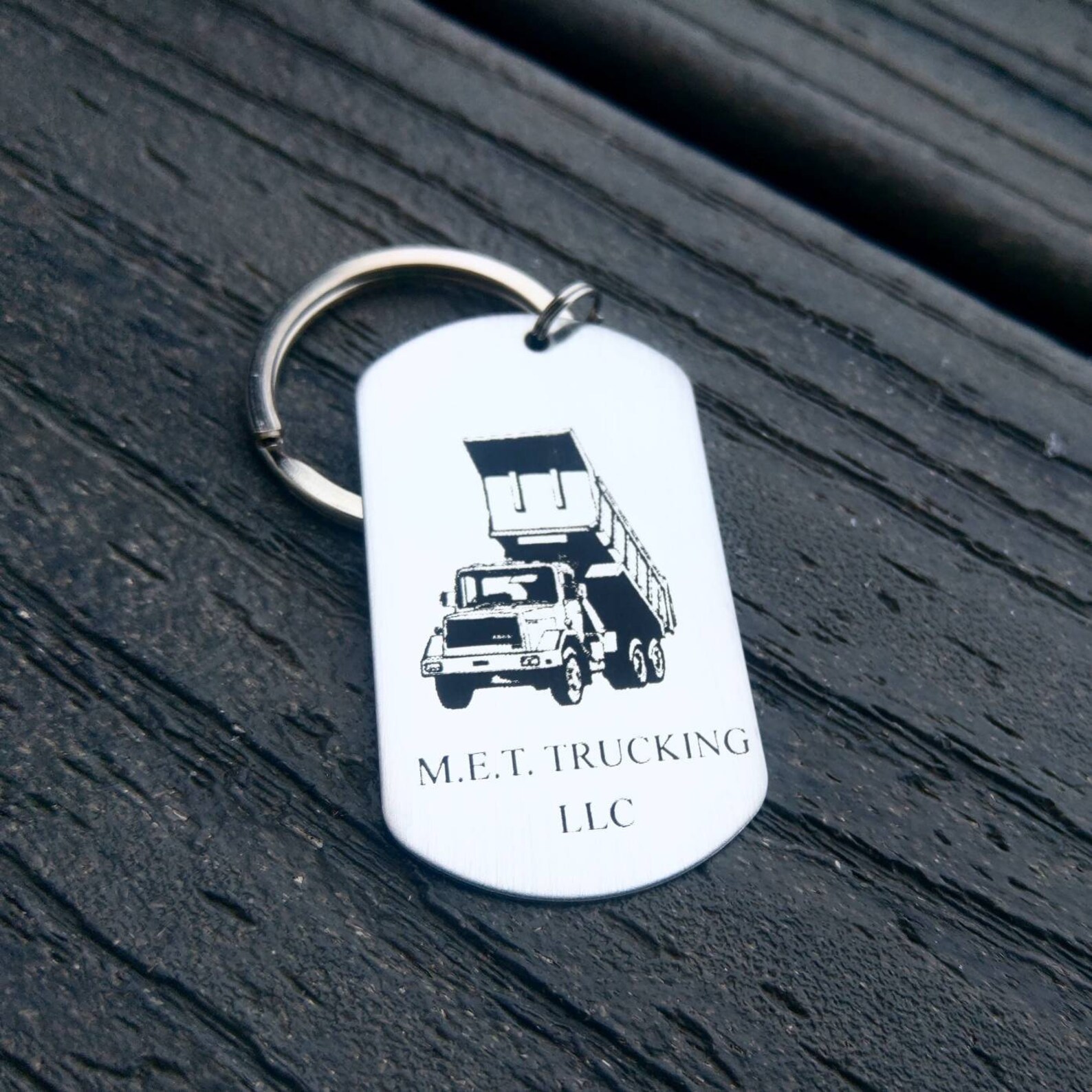 Dump Truck Driver Keychain Dad Keychain Stay Safe | Etsy