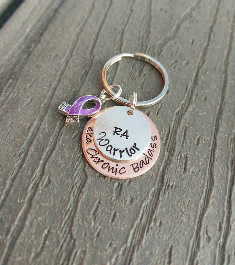 RA Keychain RA Warrior Keychain Rheumatoid Arthritis | Etsy