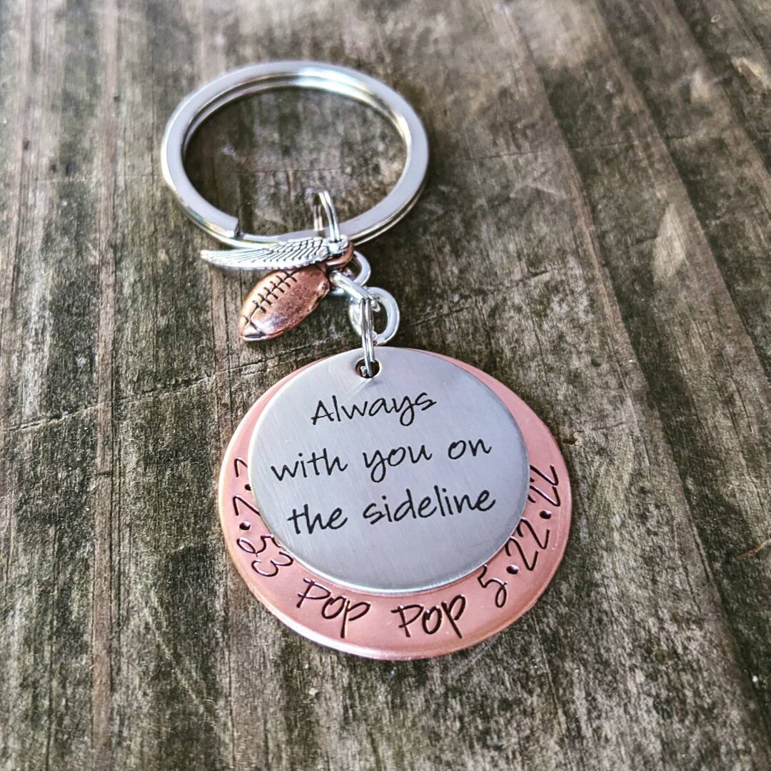 Memorial Keychain - Loss of Father - RIP Coach - Football Dad ...
