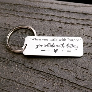 Custom Keychain, Inspirational Keychain, Graduation Gift, Moving Gift ...