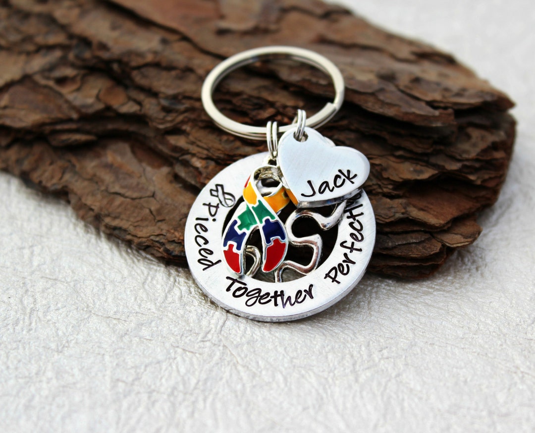 Autism Mom Keychain - Autism Keychain - Autism Awareness Keychain ...