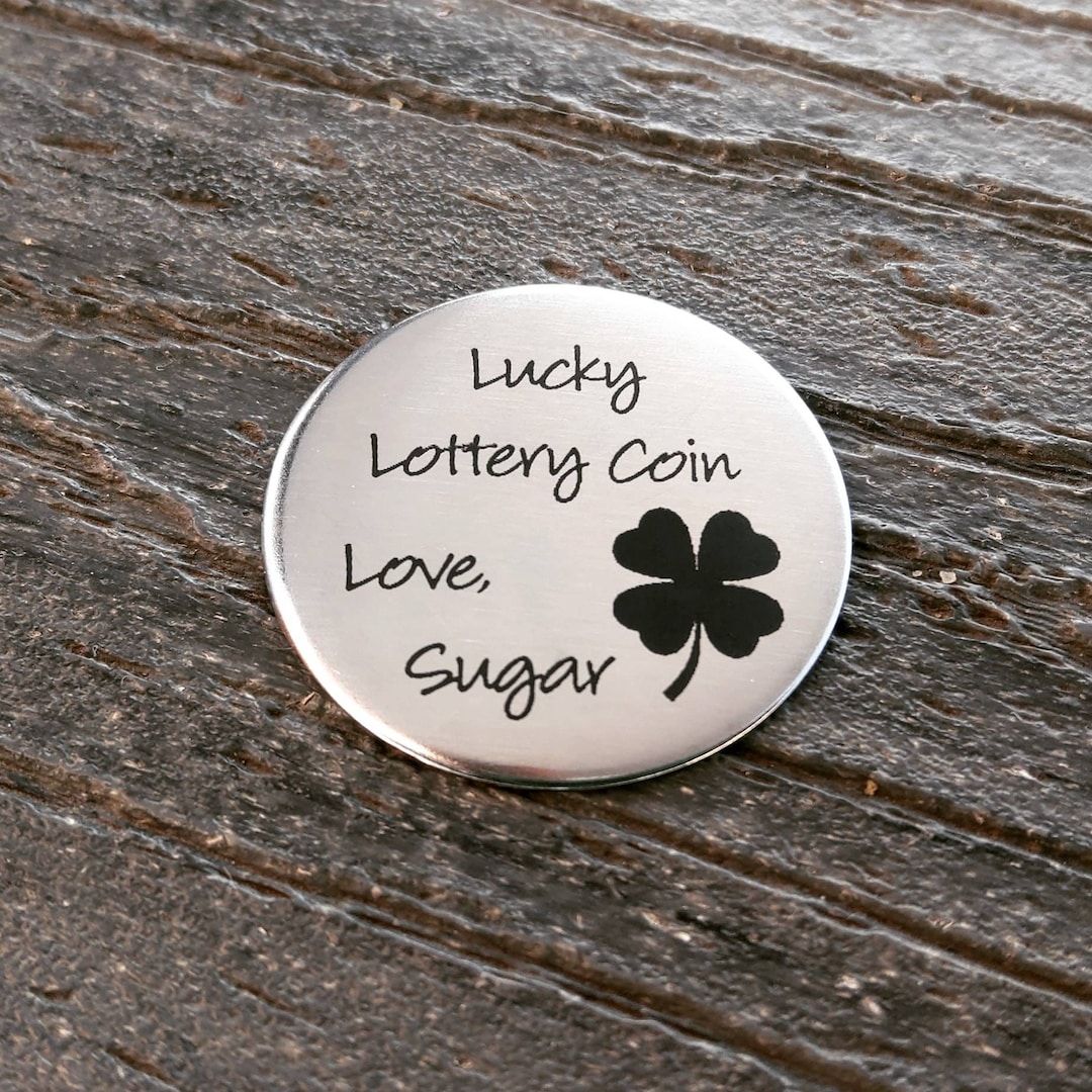 Personalized Lucky Coin - Lucky Scratcher Coin - Lucky Lotto Coin ...