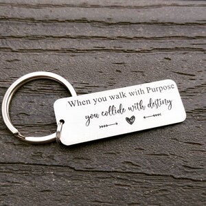 Custom Keychain, Inspirational Keychain, Graduation Gift, Moving Gift ...