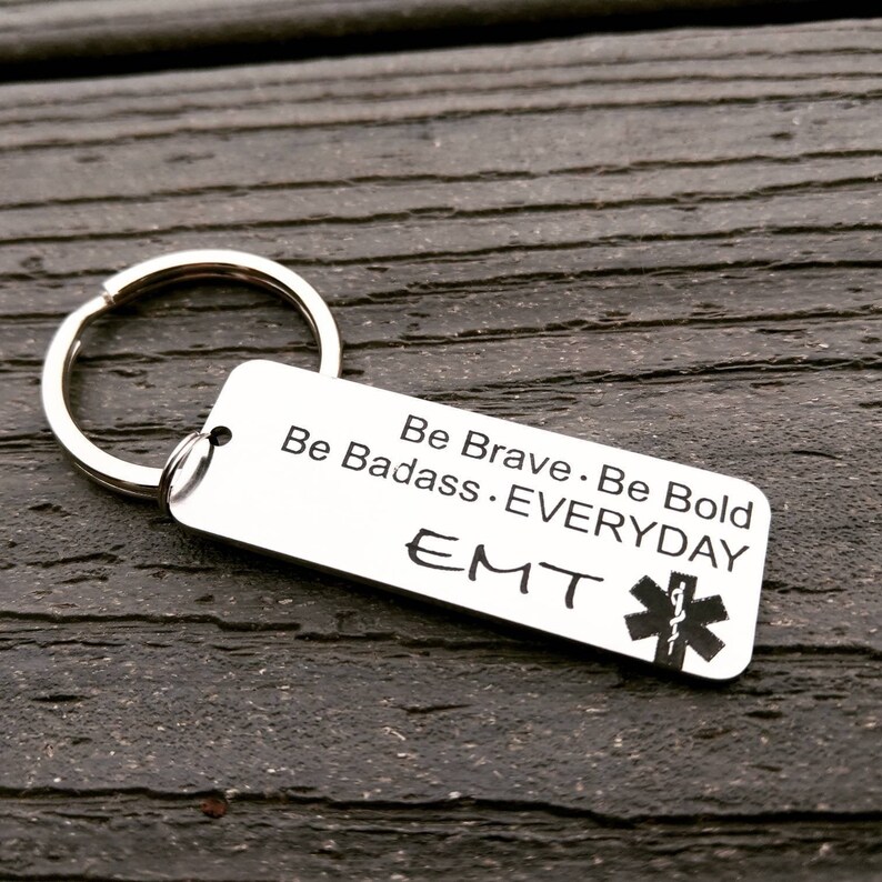 EMT Keychain Paramedic Keychain EMT Gift Paramedic Gift | Etsy