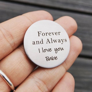 Stay Safe Gift - Personalized Pocket Coin - Travel Safe Gift - Custom ...