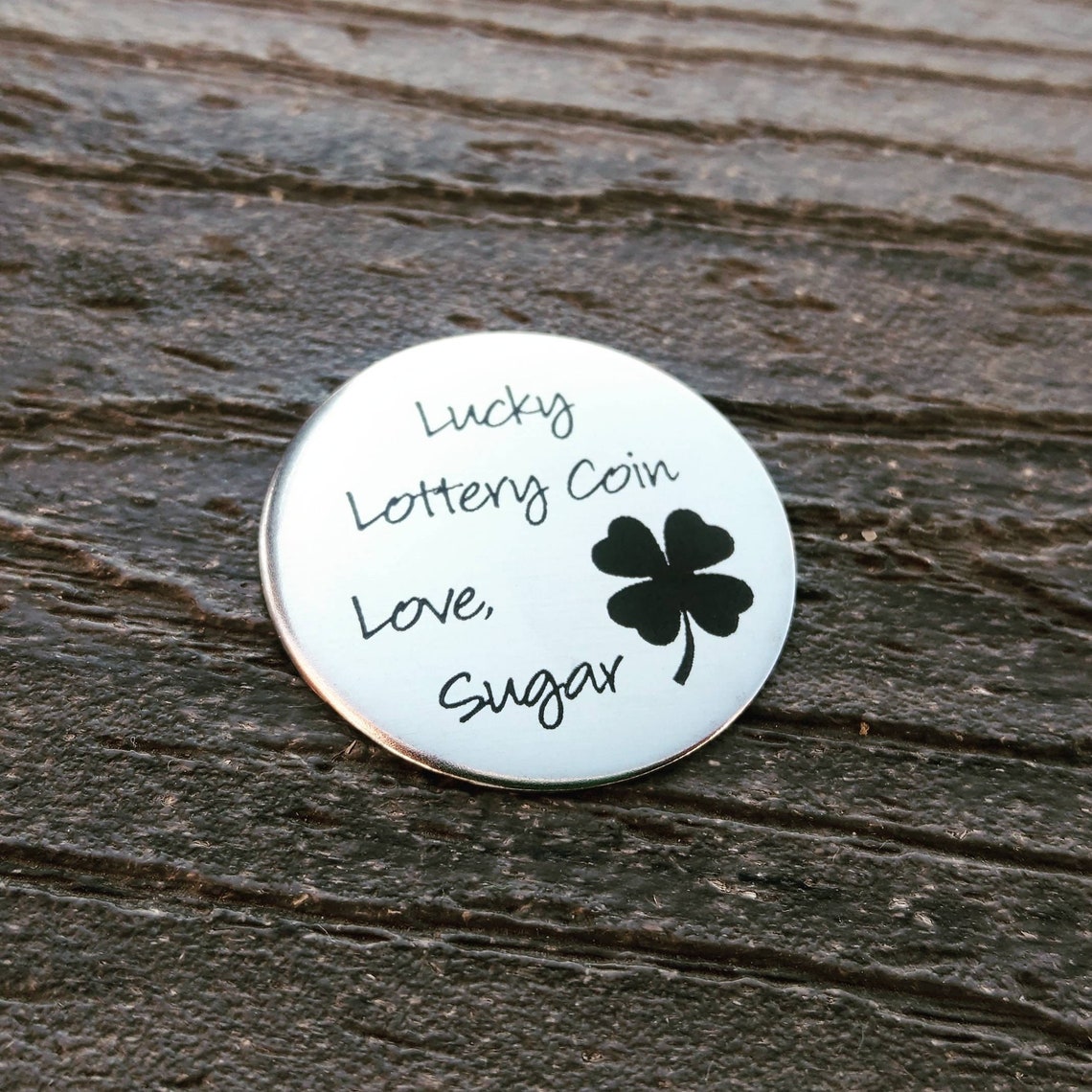 Personalized Lucky Coin Lucky Scratcher Coin Lucky Lotto | Etsy