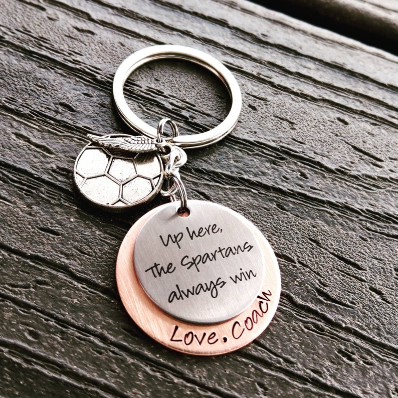 Memorial Keychain Loss of Father RIP Coach Football Dad | Etsy