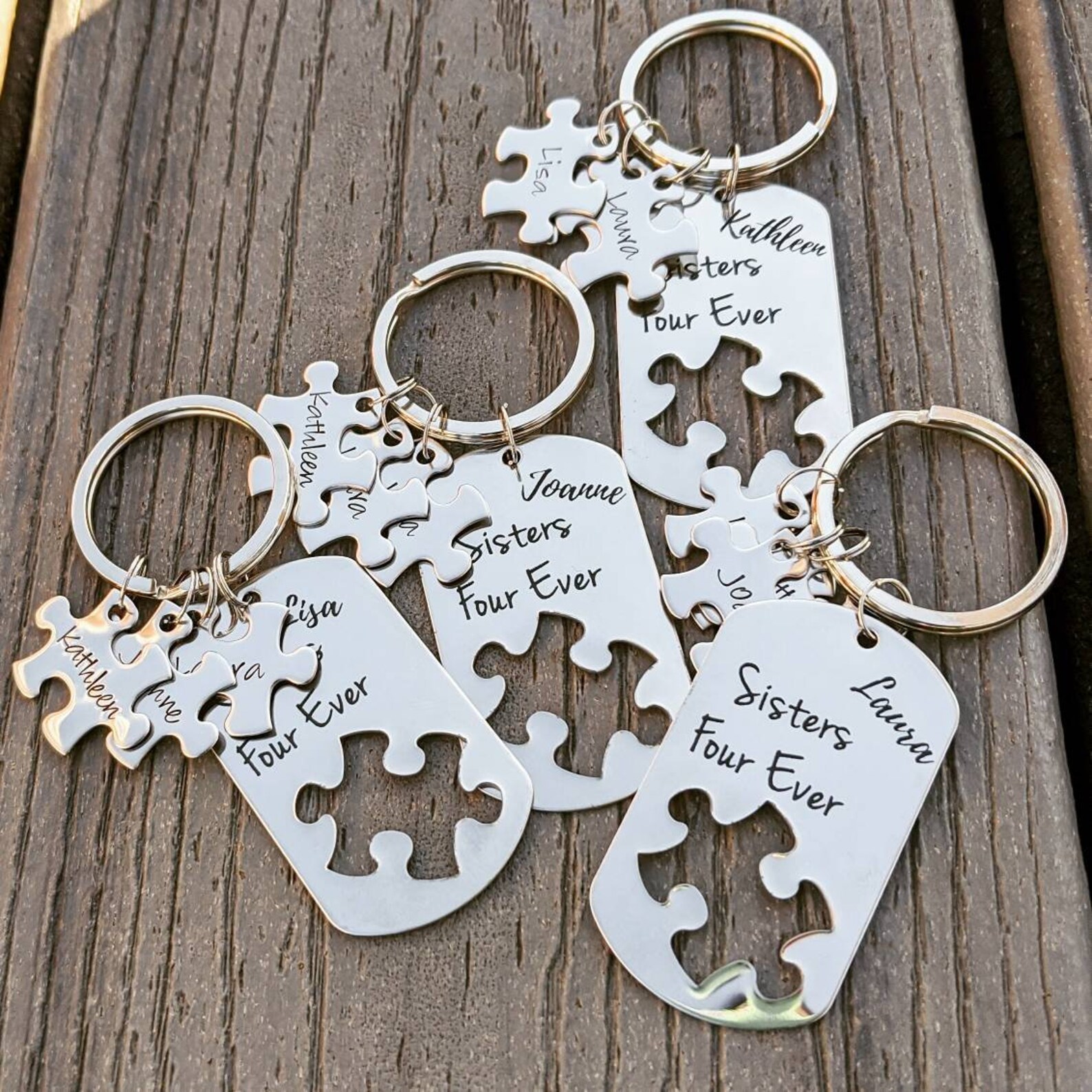 Best Friends Keychains Bridesmaid Gifts Puzzle Piece - Etsy
