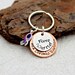 Fibromyalgia Keychain - Fibro Warrior Keychain - Purple Ribbon Keychian ...