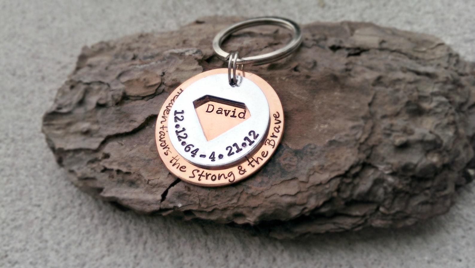 Personalized Memorial Keychain Military Memorial Loss of - Etsy