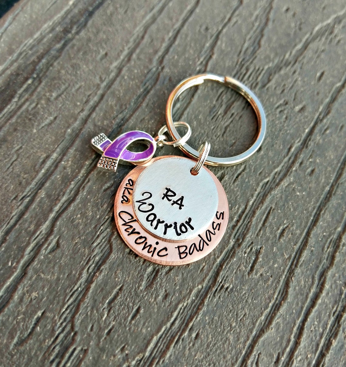 RA Keychain RA Warrior Keychain Rheumatoid Arthritis | Etsy