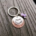 Fibromyalgia Keychain - Fibro Warrior Keychain - Purple Ribbon Keychian ...
