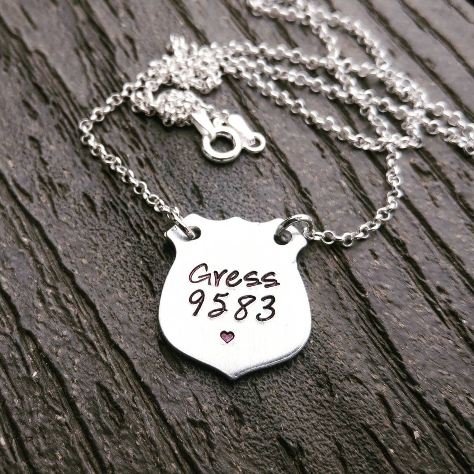 Police Wife Necklace Police Daughter Jewelry Police | Etsy